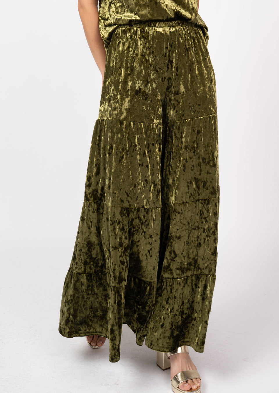 Olive Tiered Velvet Pant – Ivy Jane Brand