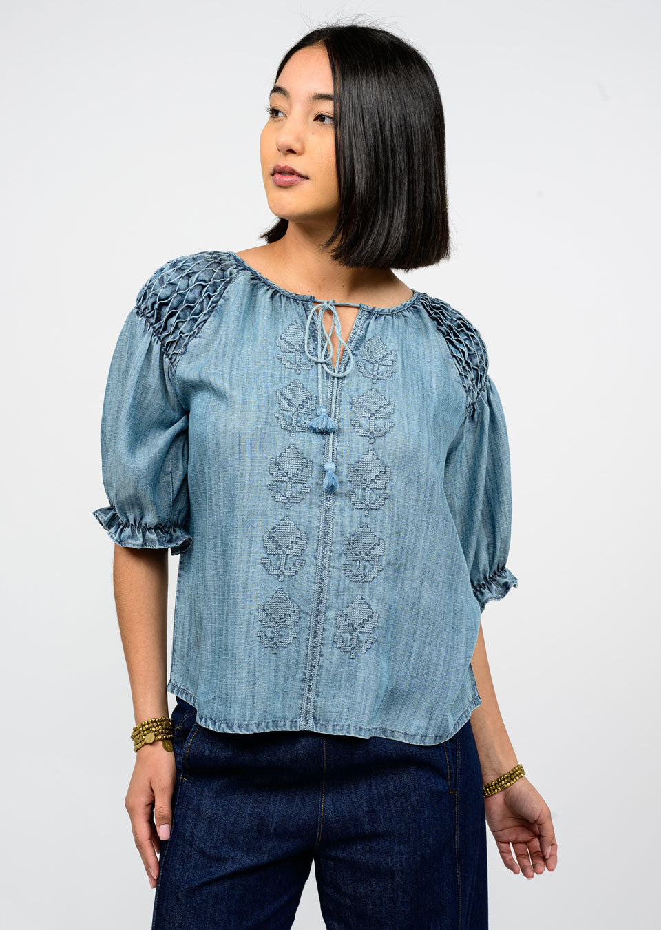 Smocked Sleeve Top – Ivy Jane Brand